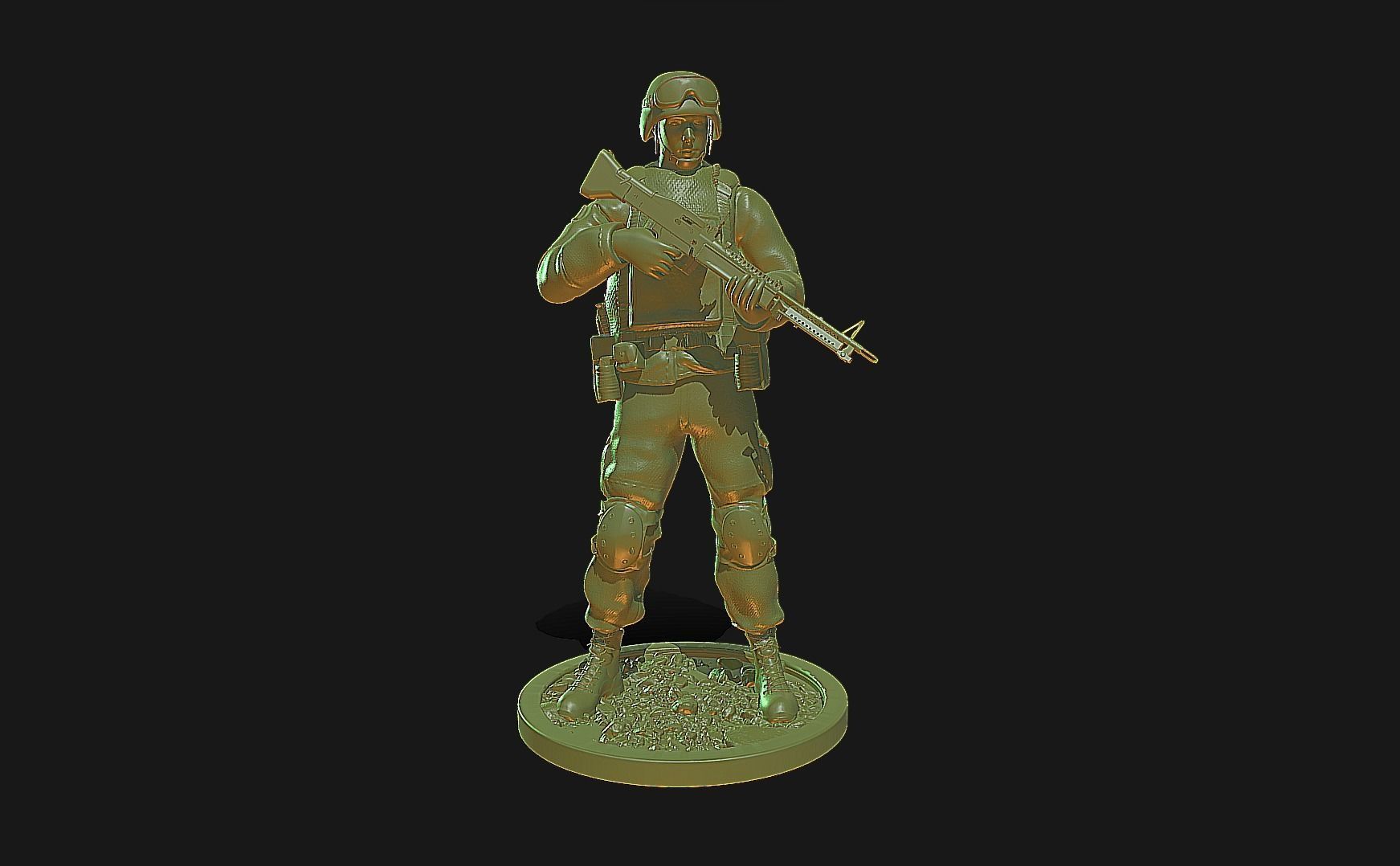 75th Ranger Rifle Turn - US Army 3D model 3D printable | CGTrader