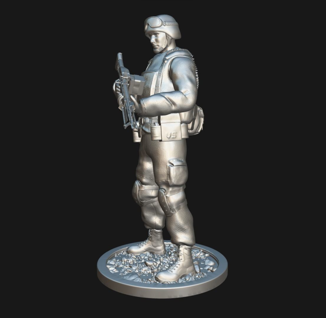 75th Ranger Rifle Turn - US Army 3D model 3D printable | CGTrader