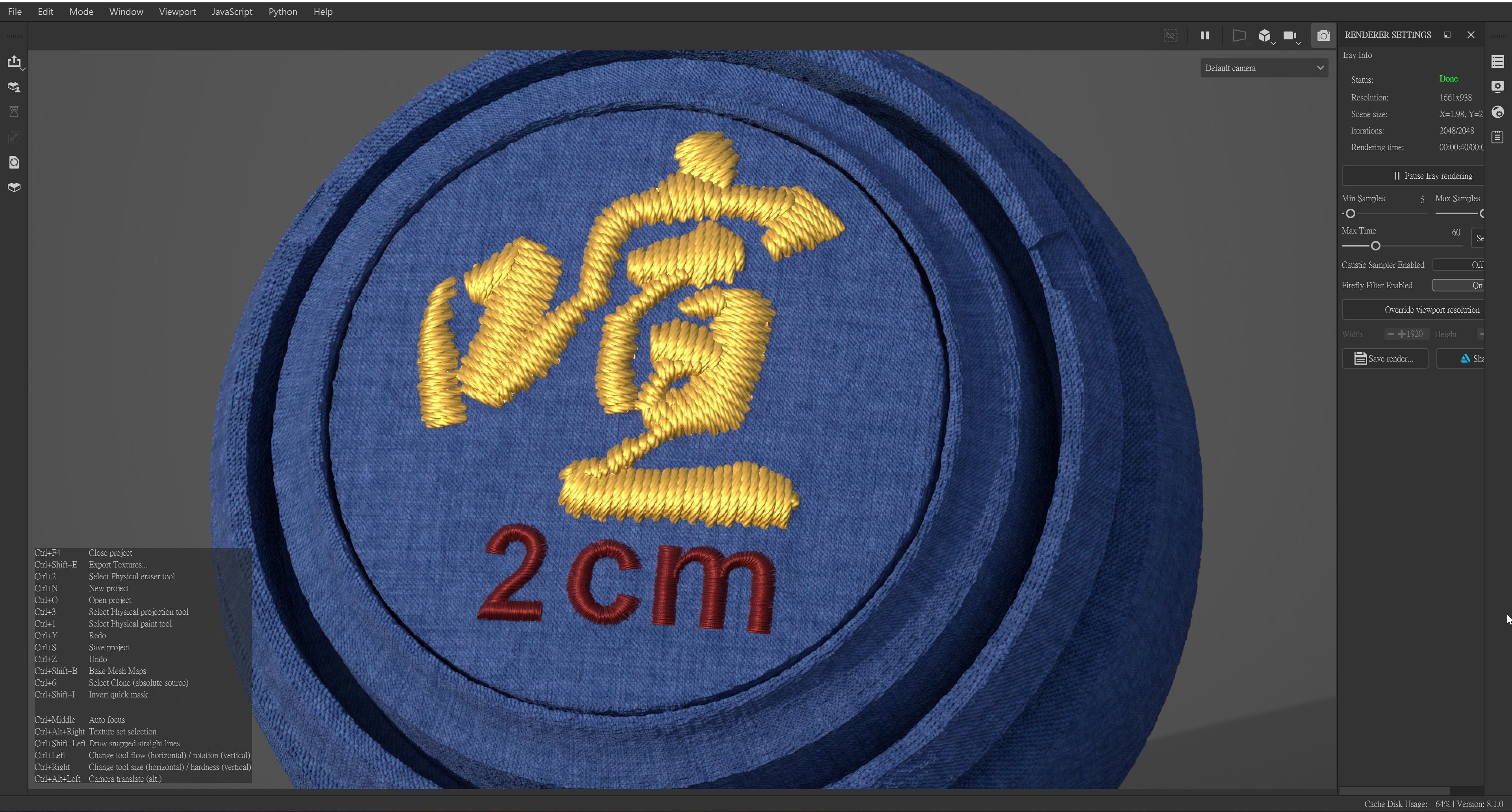 EmbroideryCG Font Chinese 03A syuan Substance Painter Tools Texture | CGTrader