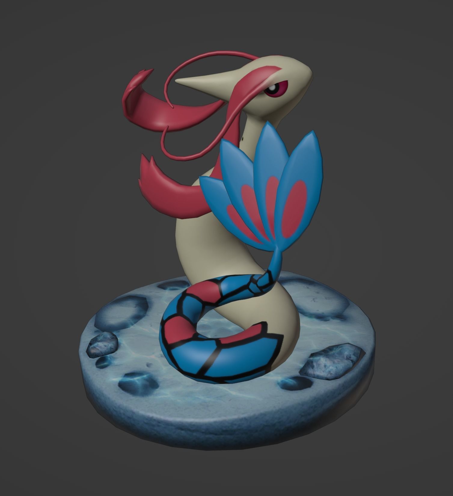 Feebas and Milotic pokemon 3D print model 3D model 3D printable | CGTrader