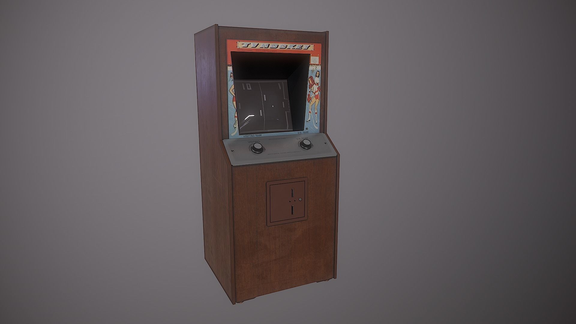 3D model Low Poly 70s Video Game Room VR / AR / low-poly | CGTrader