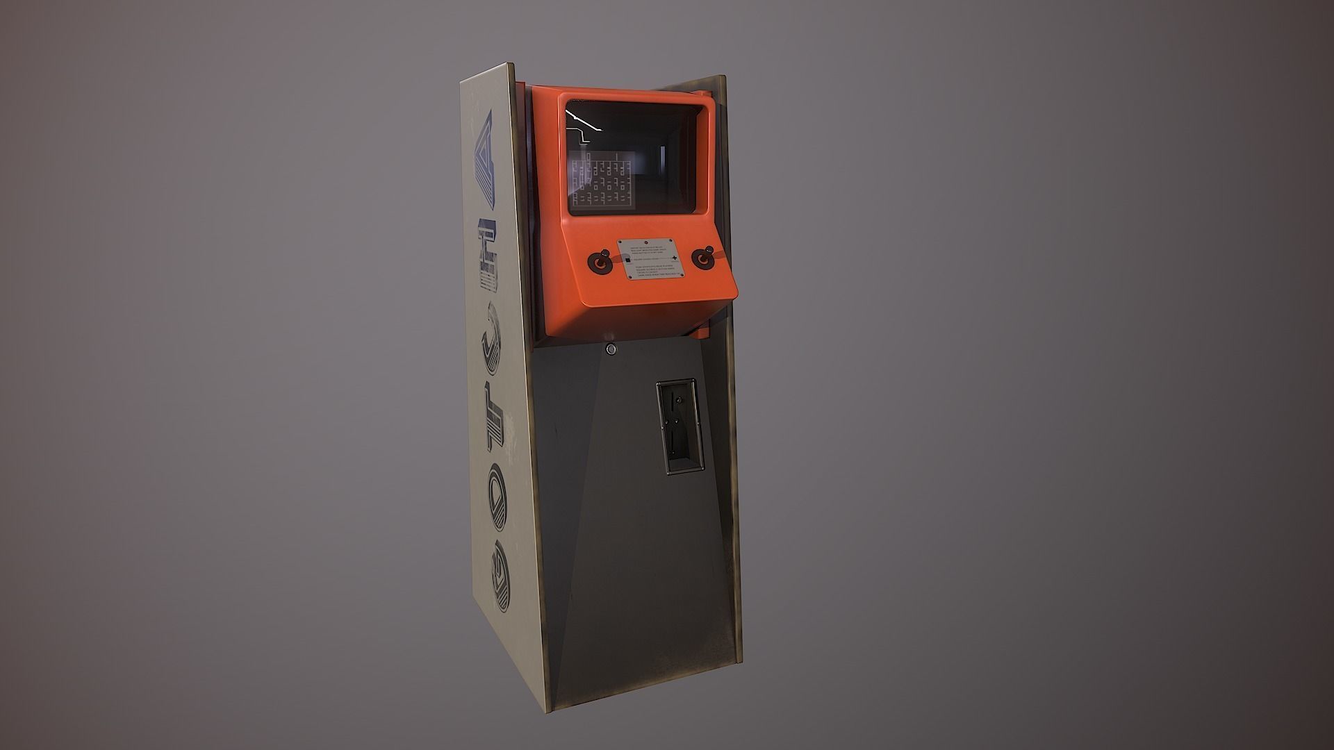 3D model Low Poly 70s Video Game Room VR / AR / low-poly | CGTrader