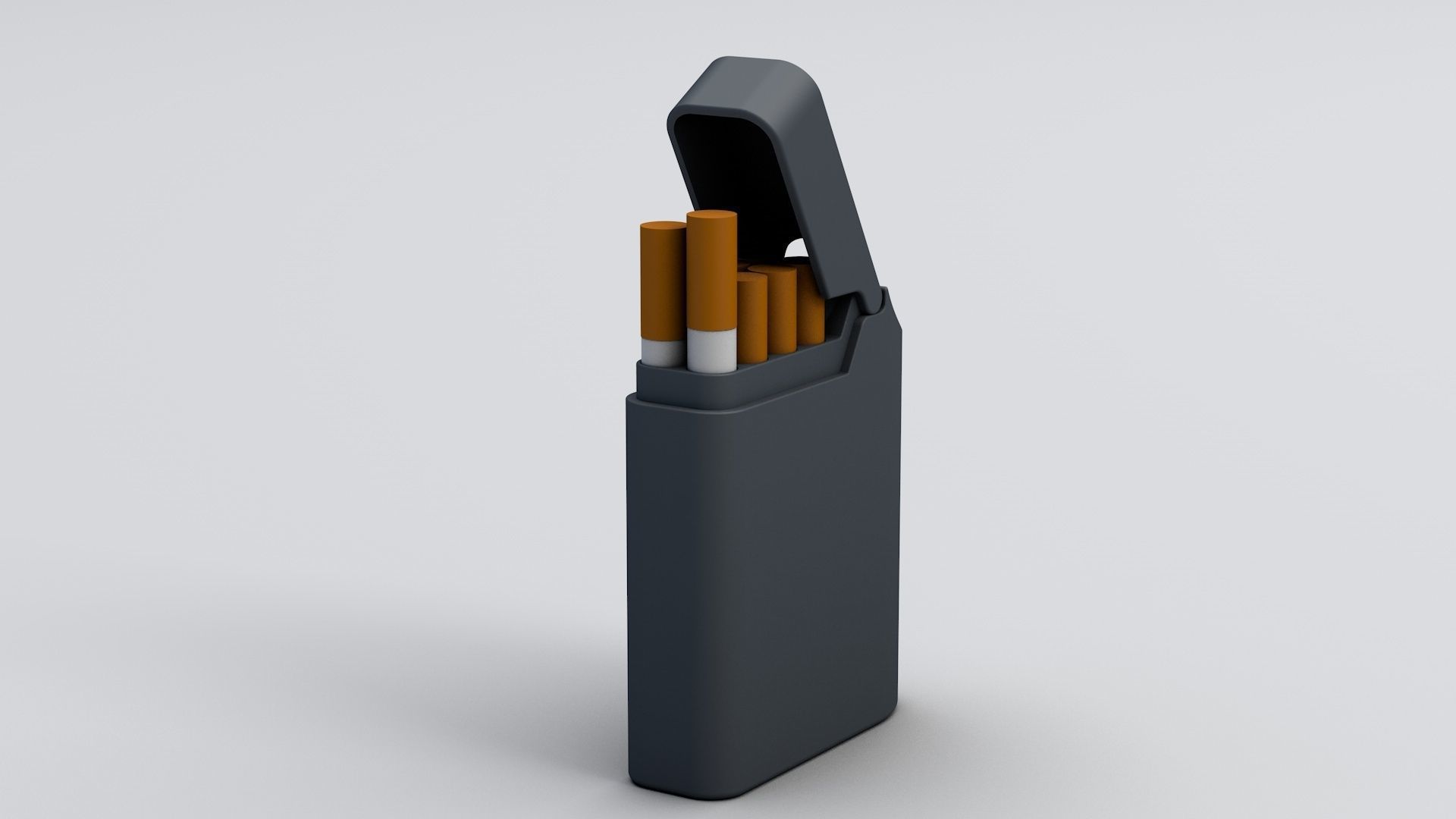 Cigarette and lighter box 3D model 3D printable | CGTrader
