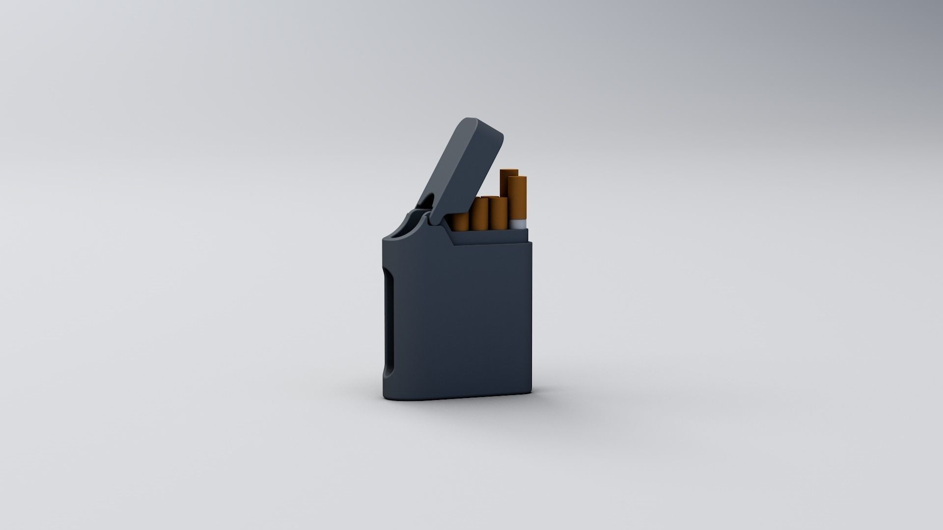 Cigarette and lighter box 3D model 3D printable | CGTrader
