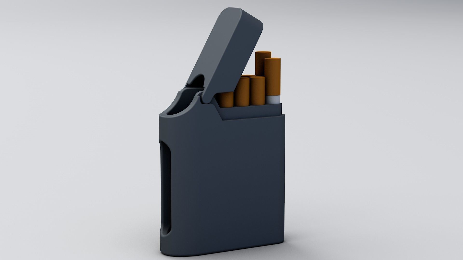 Cigarette and lighter box 3D model 3D printable | CGTrader