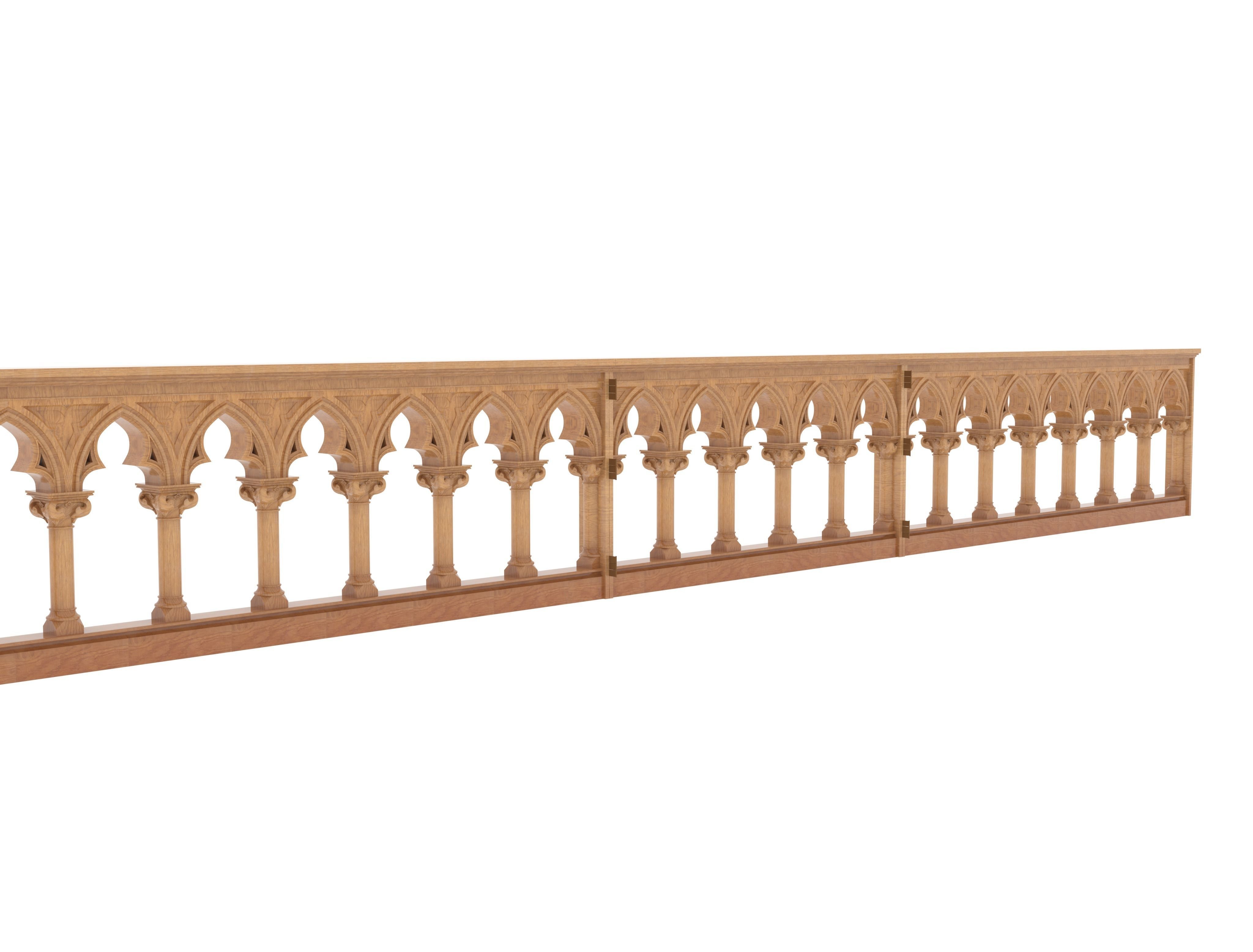 Altar railing 3D model | CGTrader