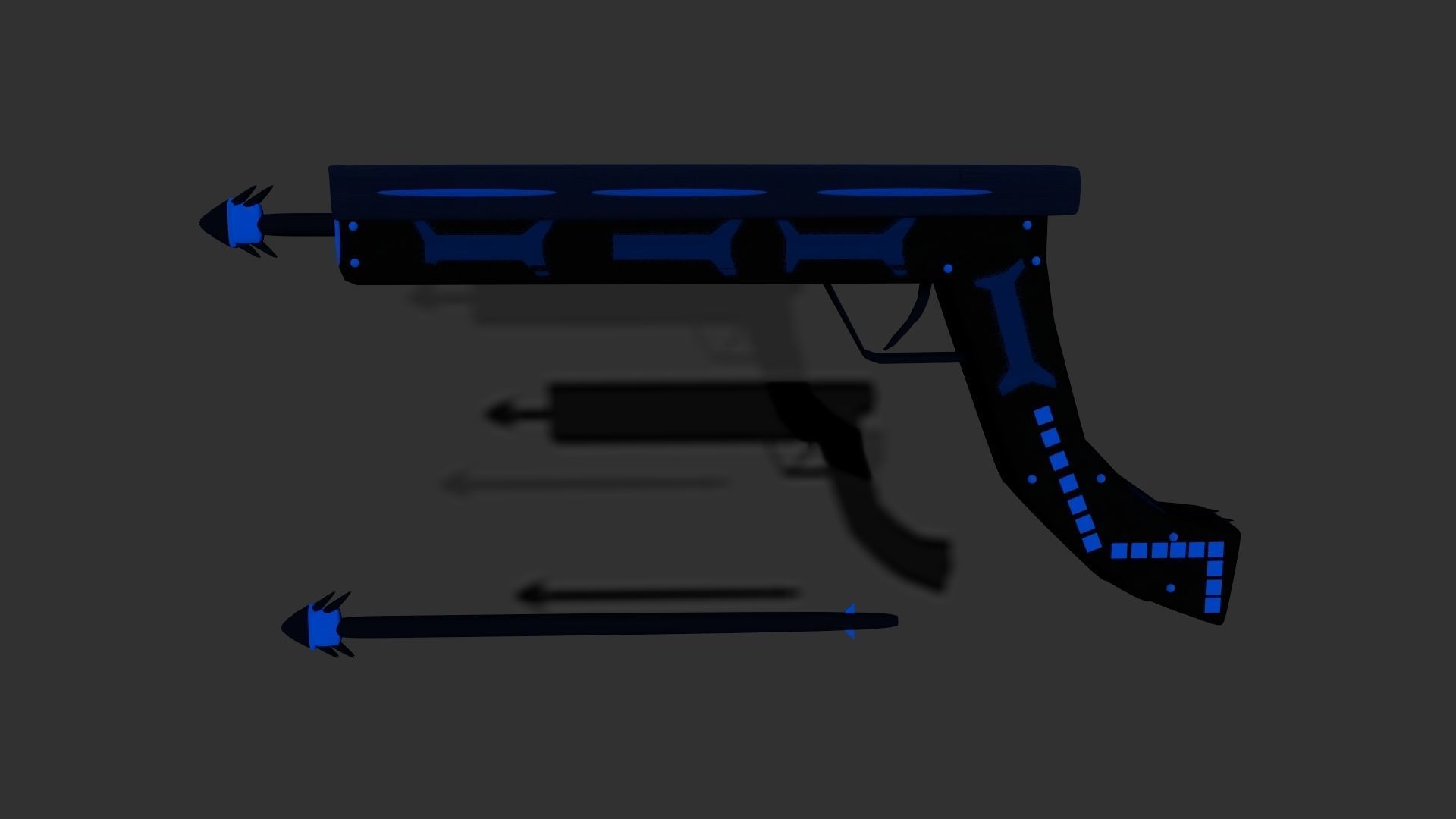 3D model Harpoon Pistol Made in Maya VR / AR / low-poly | CGTrader