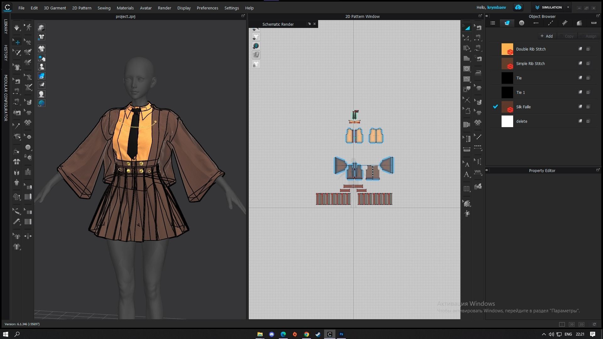 Female anime outfit Nubmer 1 Marvelous Designer project 3D model | CGTrader