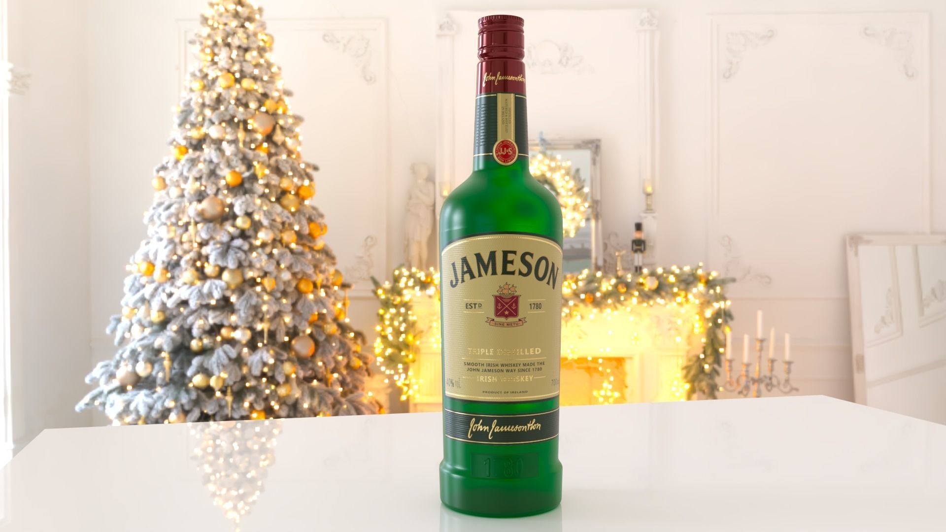 3D model Jameson Whiskey 3D Model VR / AR / low-poly | CGTrader