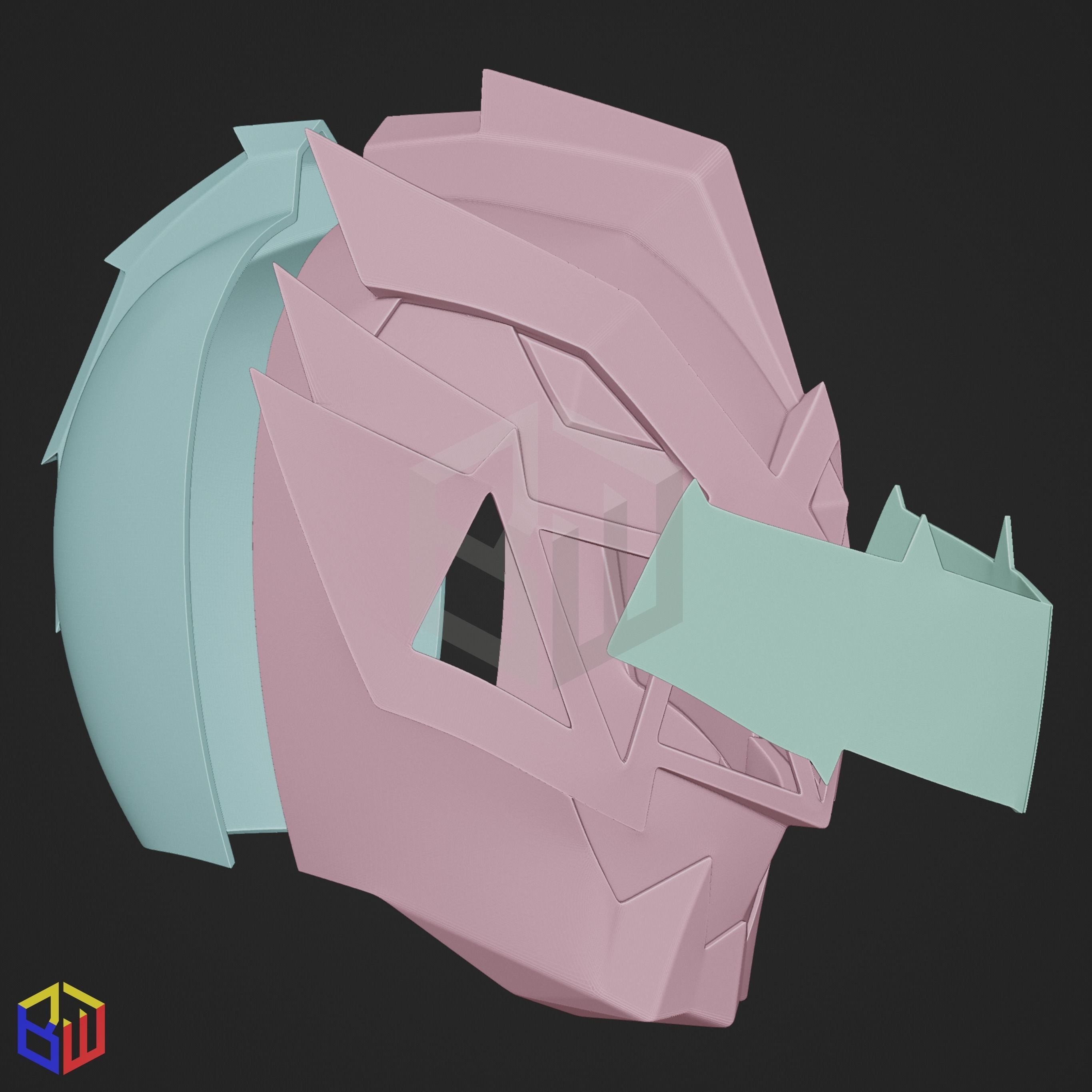 Power Rangers Dino Fury Red Knight Helmet 3D model 3D printable | CGTrader