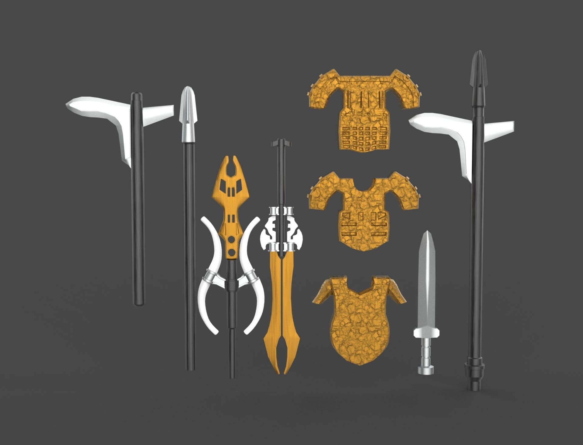 lego Weapon free 3D model | CGTrader