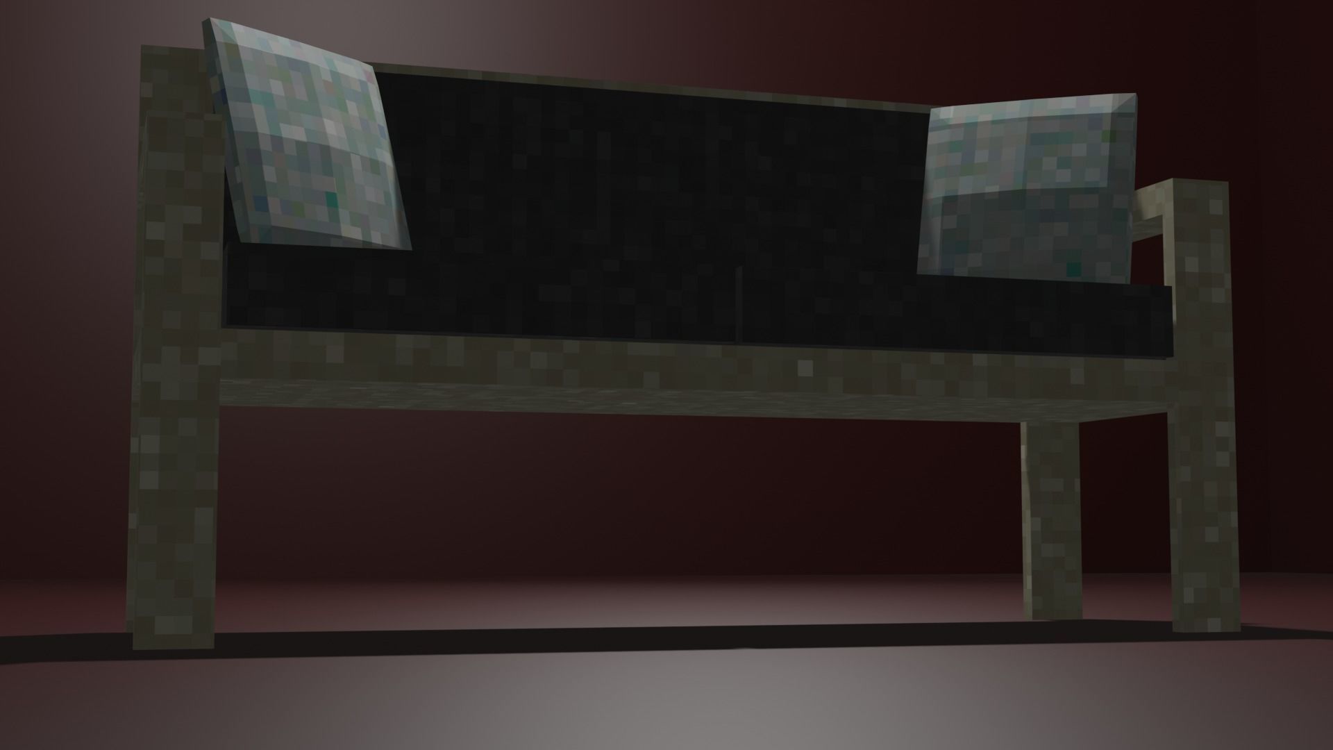 3D model Sofa Couch PS1 PSX style VR / AR / low-poly | CGTrader