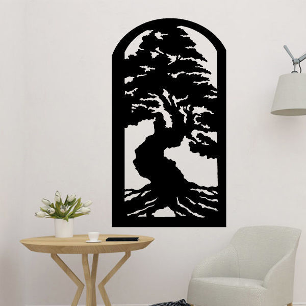 Pattern Tree Panel 2D Art 3D model 3D printable | CGTrader