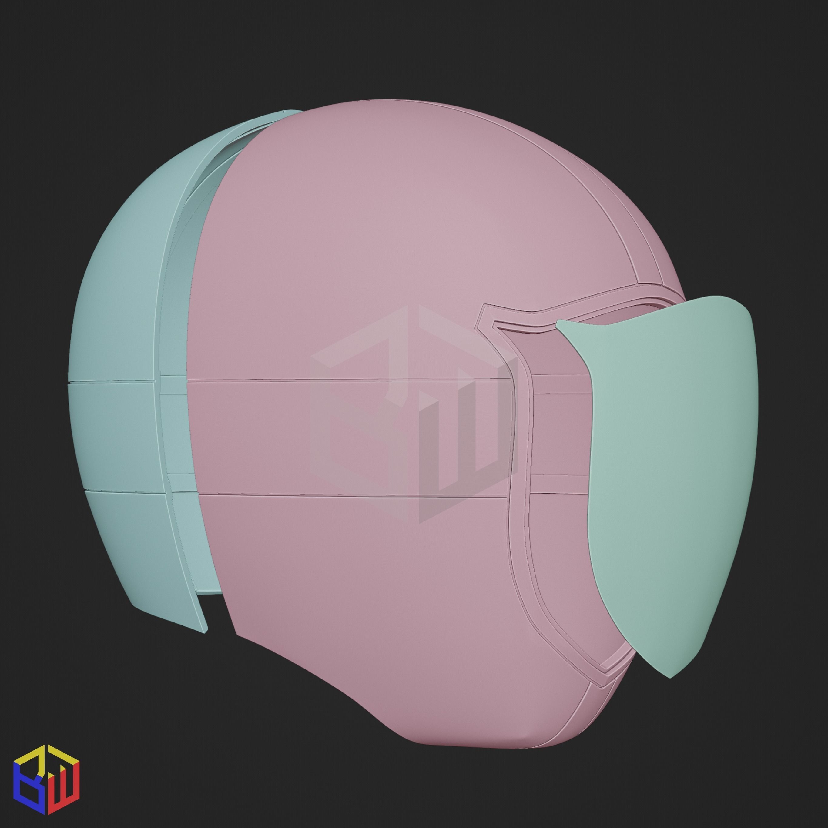 Power Rangers Lightspeed Rescue Red Ranger Helmet 3D model 3D printable | CGTrader