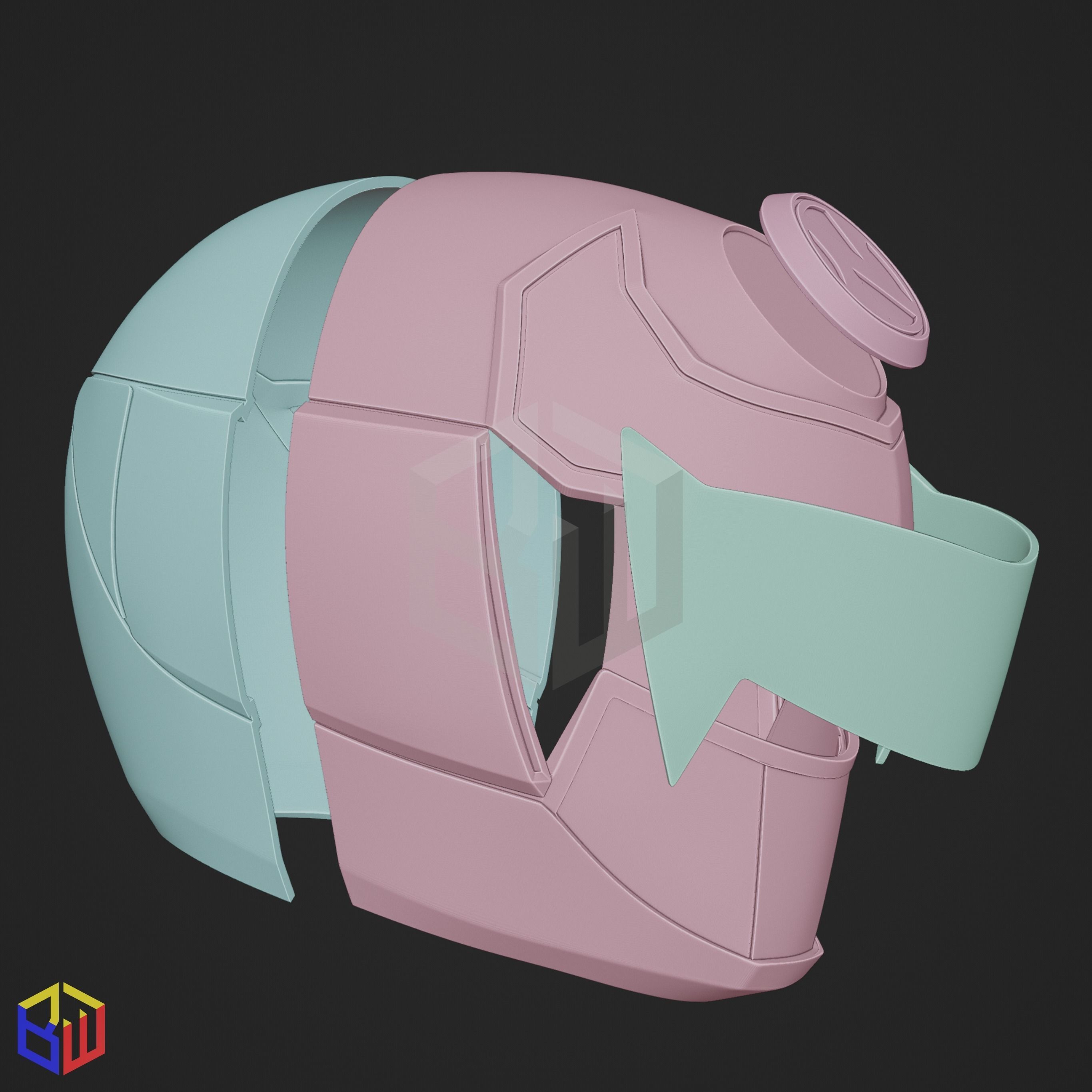 Power Rangers Ninjor Ranger Helmet 3D model 3D printable | CGTrader