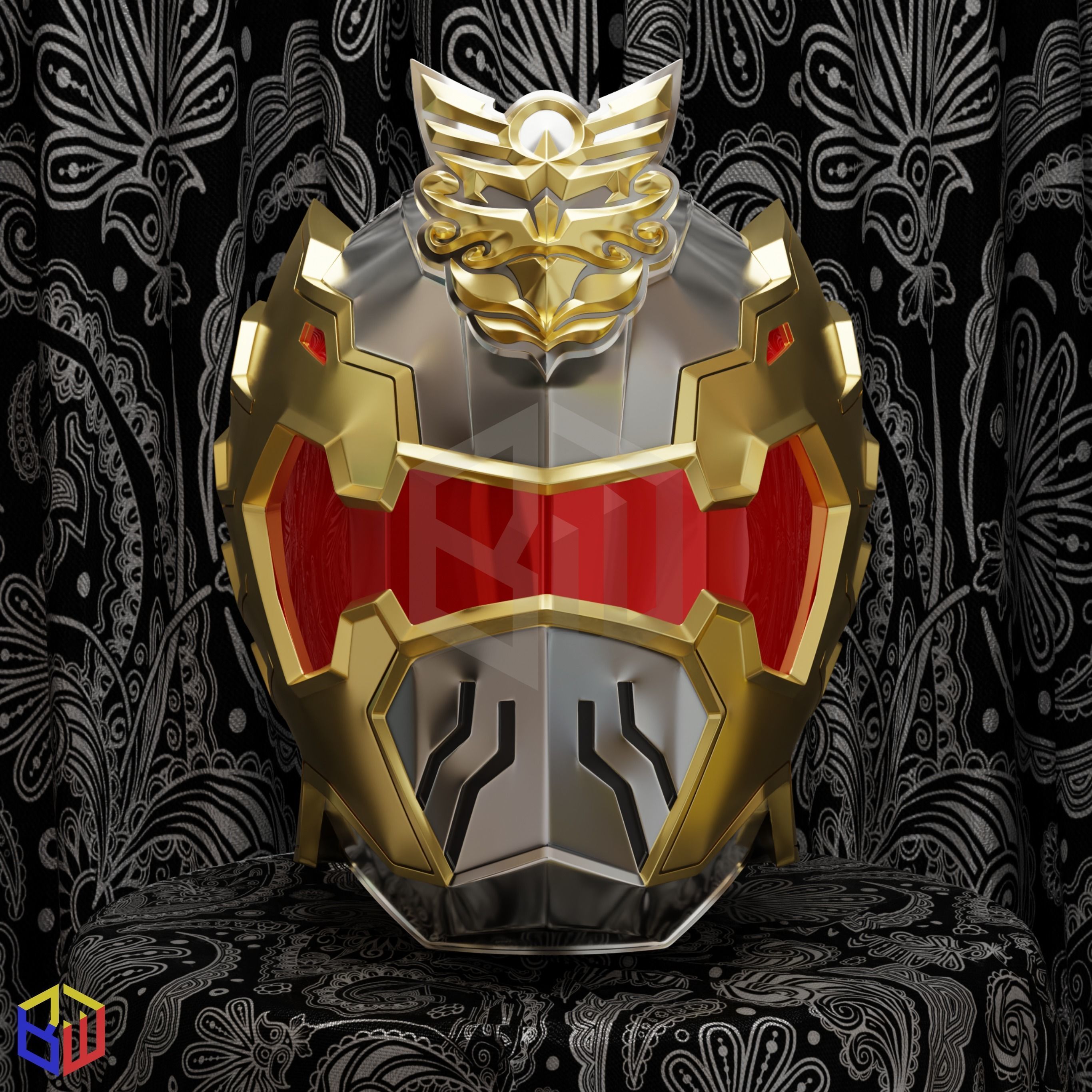 Power Rangers Robo Knight Helmet 3D model 3D printable | CGTrader