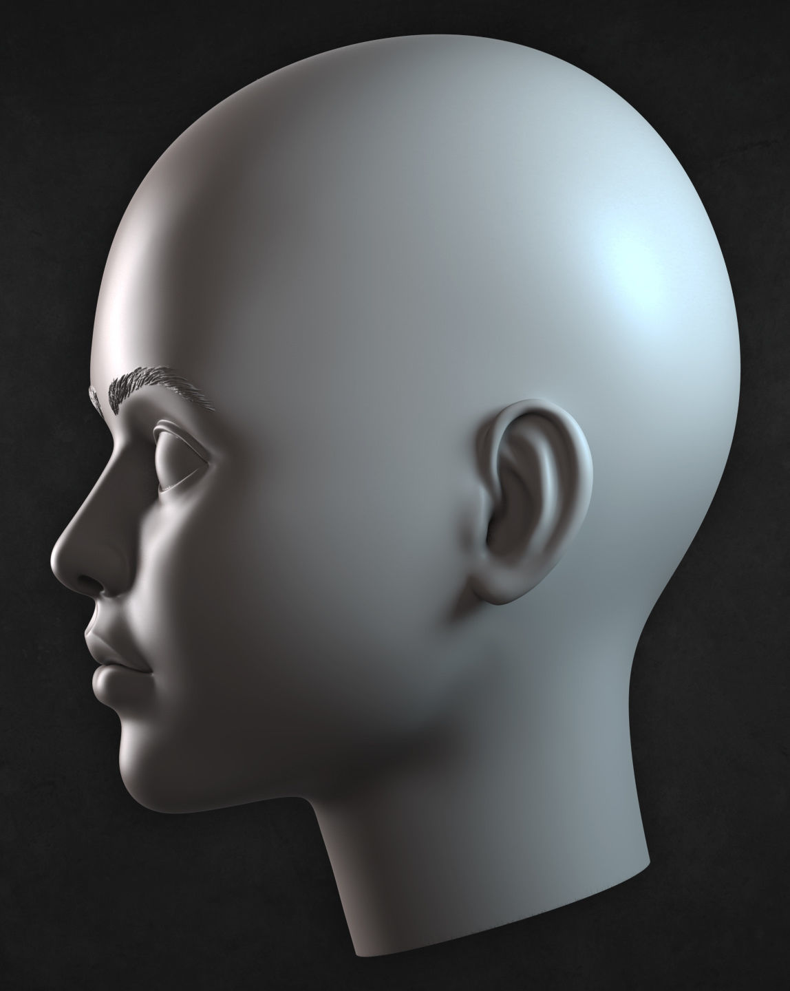 M3gan doll head 3D model 3D printable | CGTrader