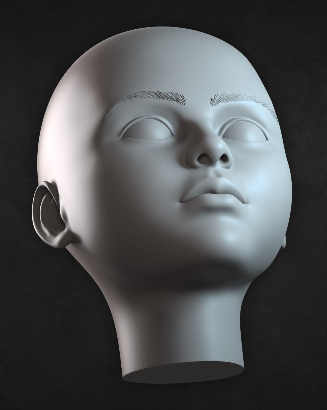 M3gan doll head 3D model 3D printable | CGTrader
