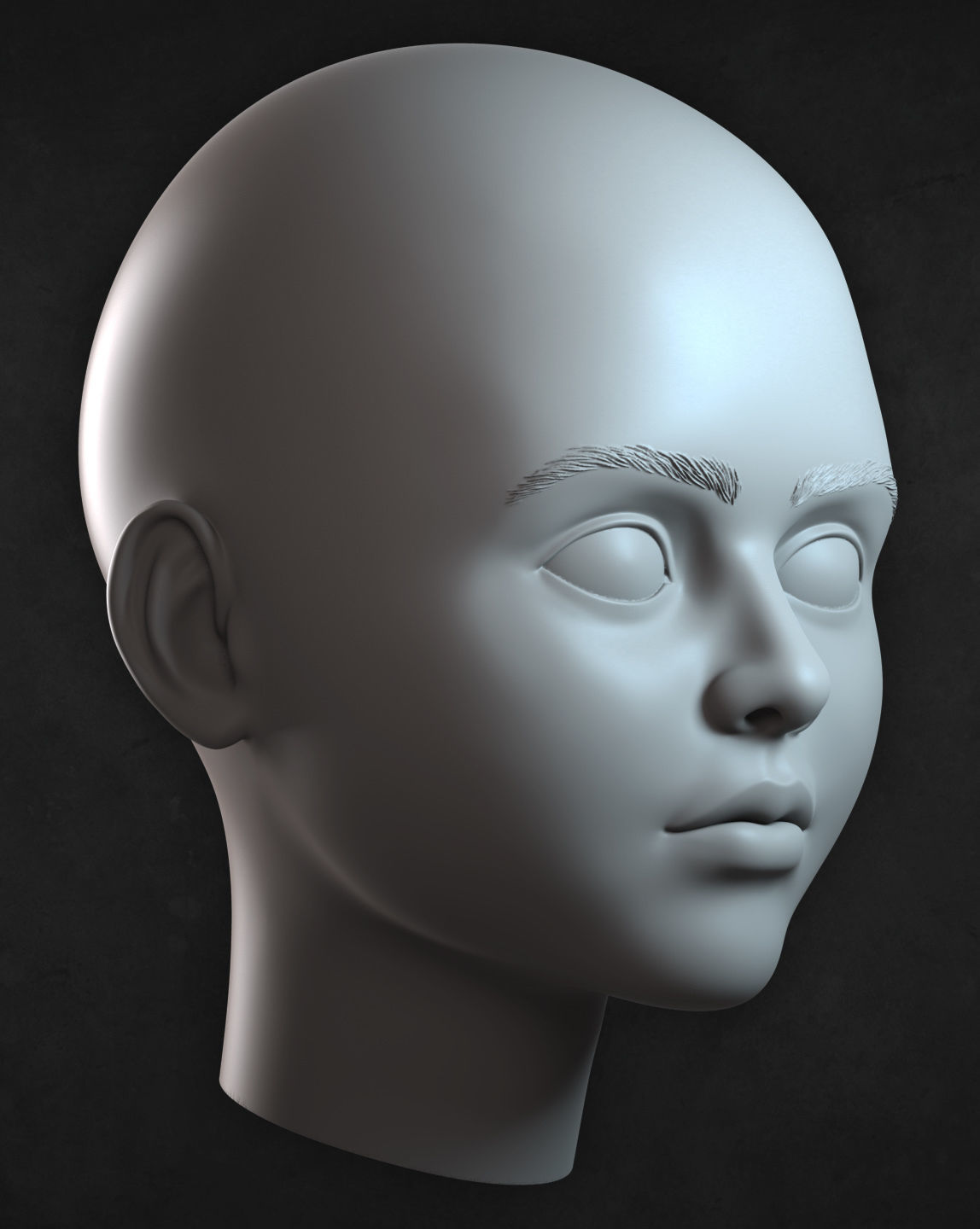 M3gan doll head 3D model 3D printable | CGTrader