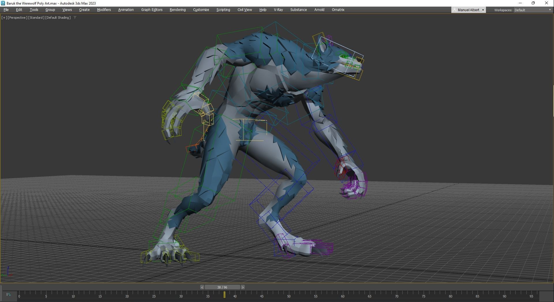 3D model Baruk the Werewolf VR / AR / low-poly | CGTrader