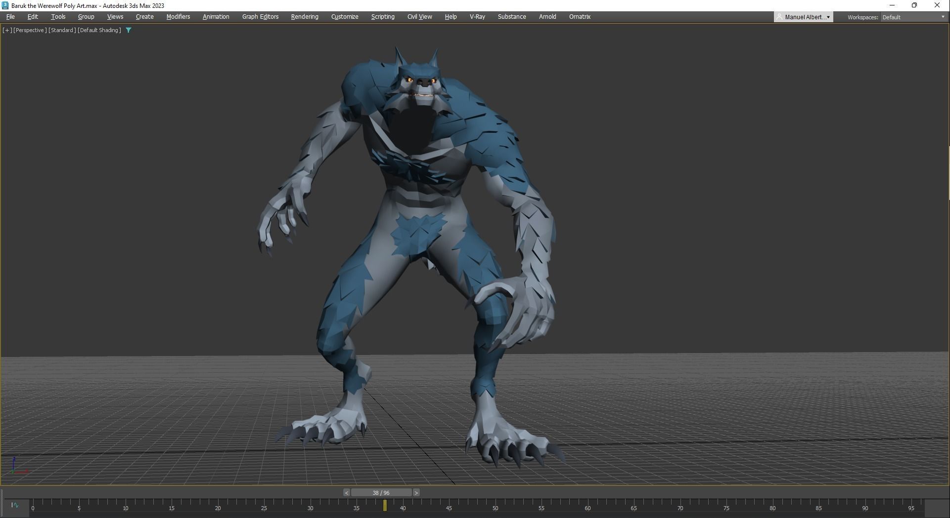 3D model Baruk the Werewolf VR / AR / low-poly | CGTrader