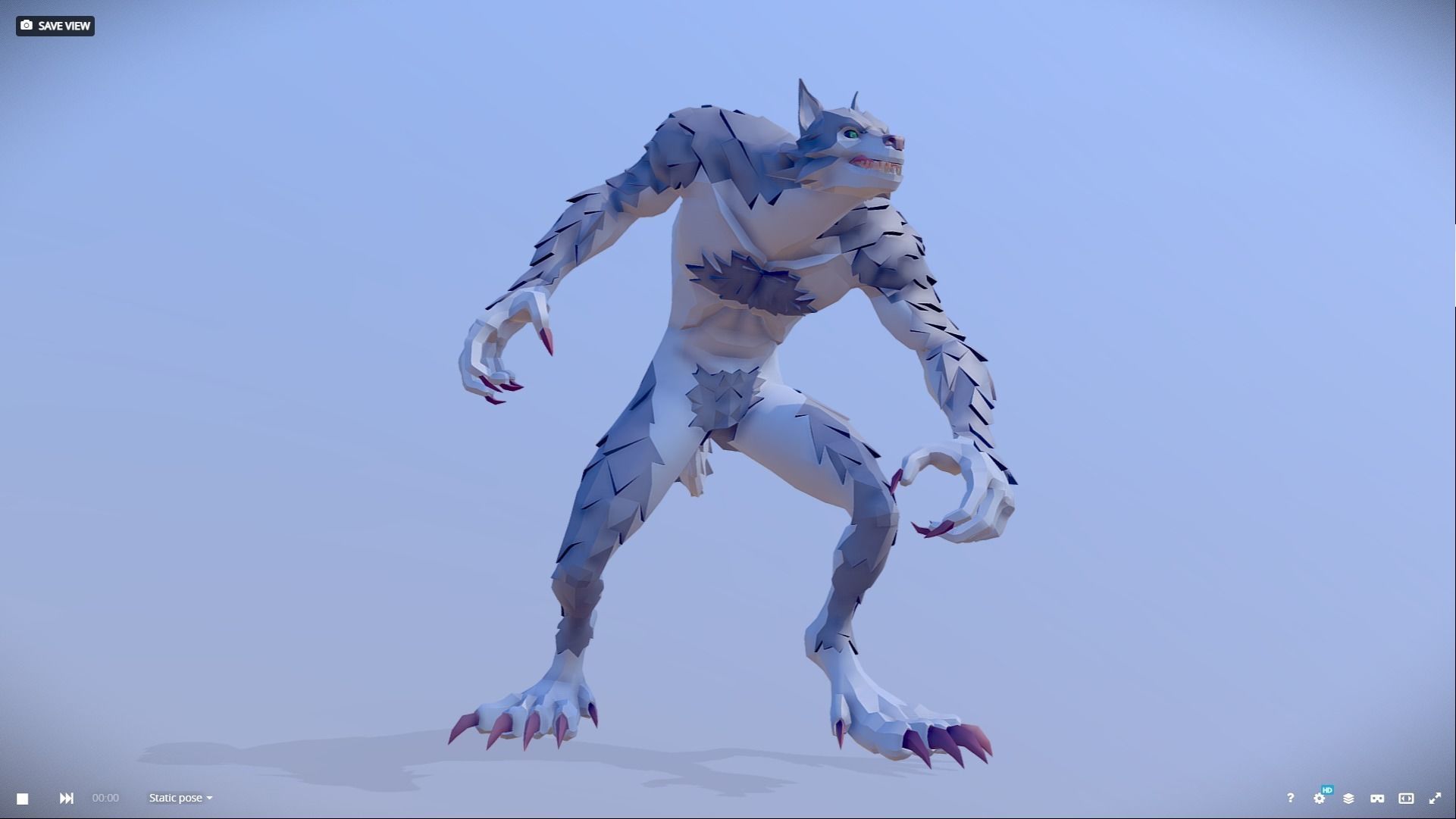 3D model Baruk the Werewolf VR / AR / low-poly | CGTrader