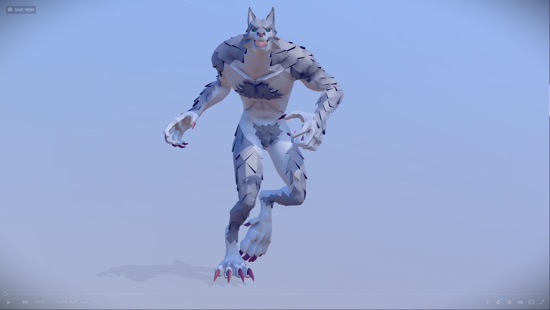 3D model Baruk the Werewolf VR / AR / low-poly | CGTrader
