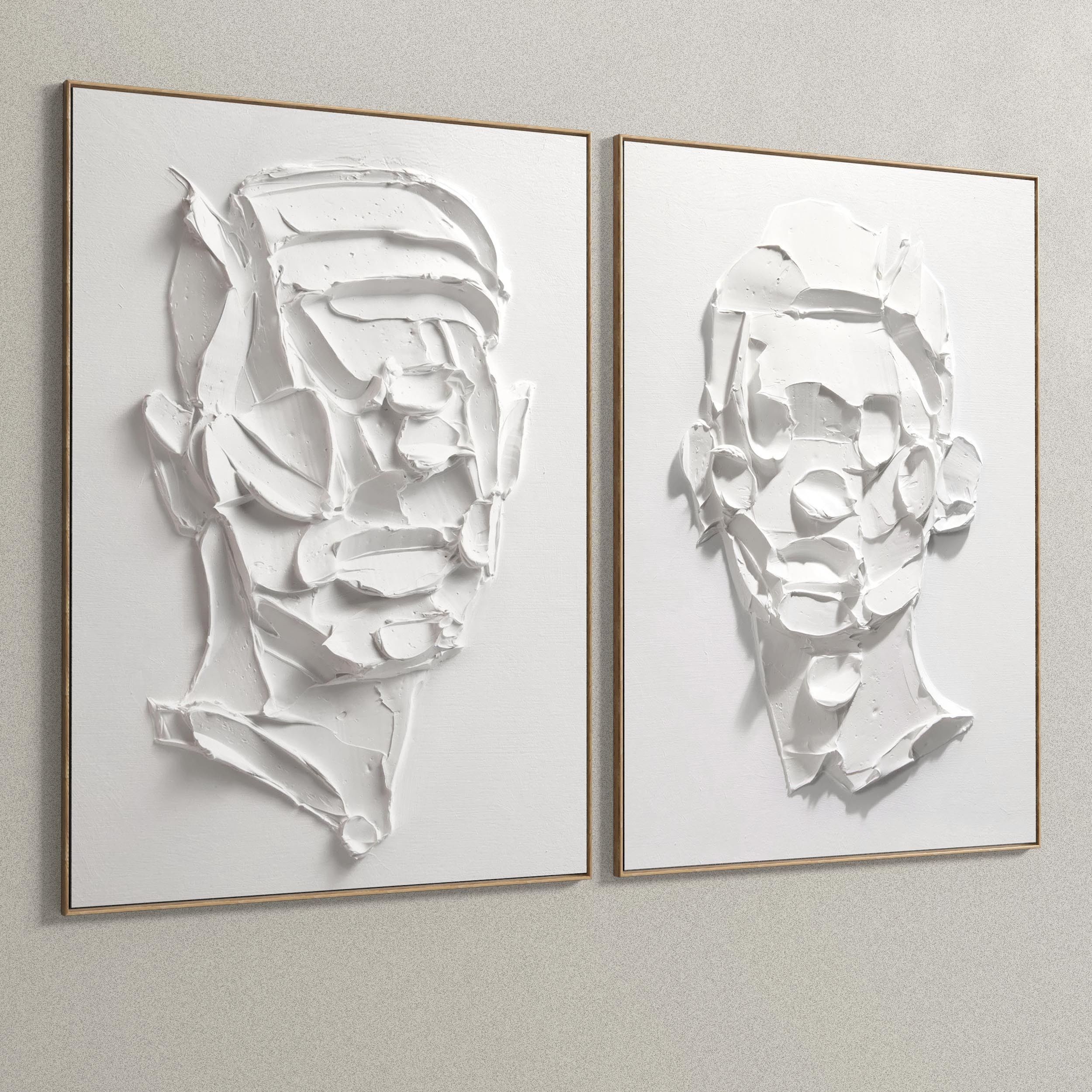 3D model Plaster Two Photo Frame 79 VR / AR / low-poly | CGTrader