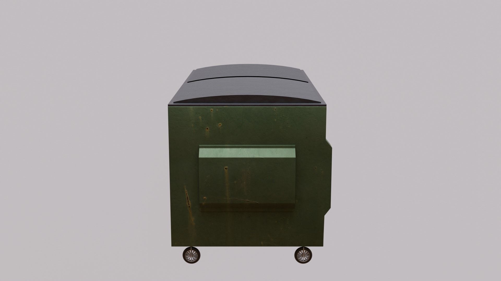 3D model Green Dumpster VR / AR / low-poly | CGTrader