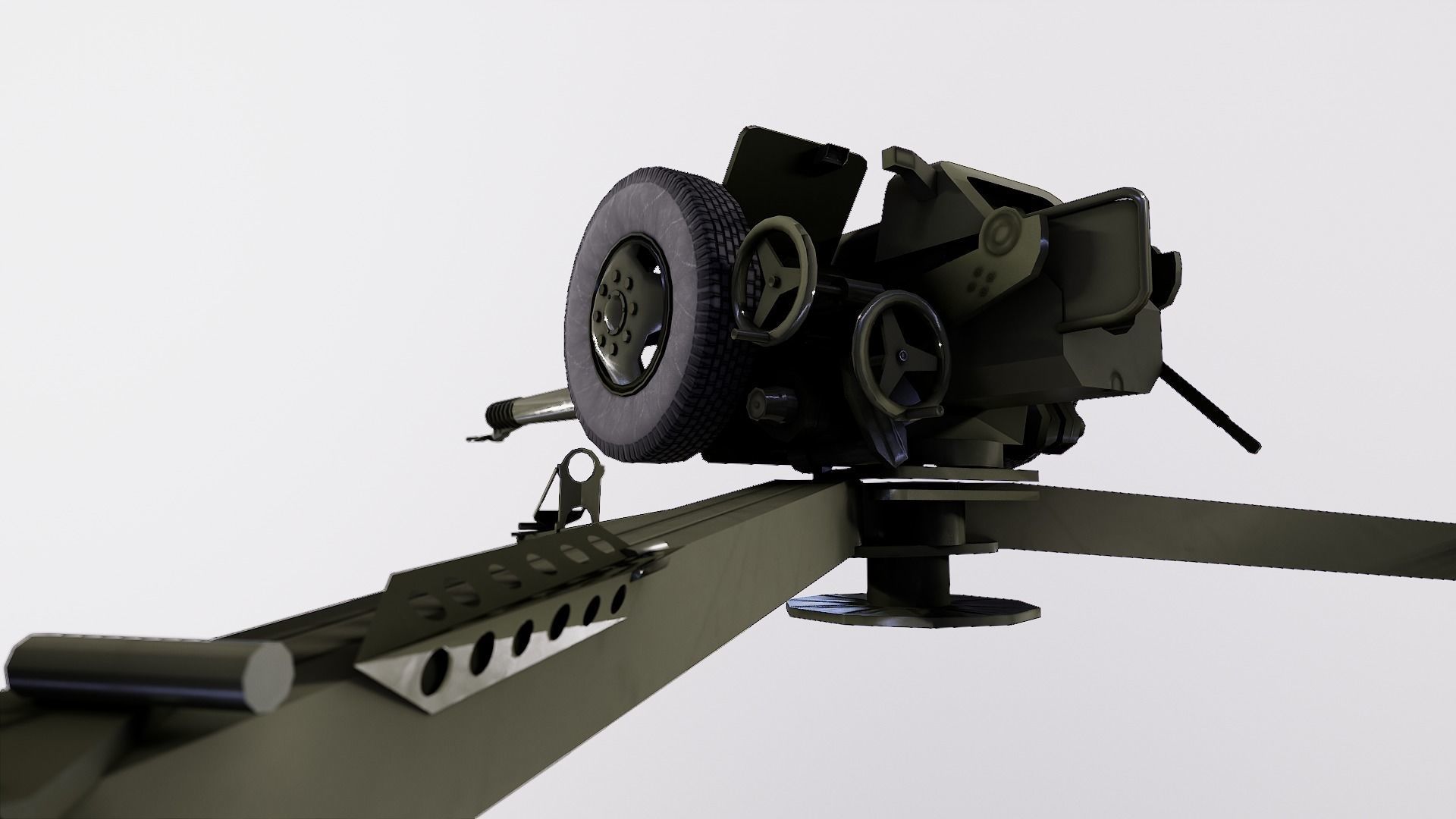 3D model 122-mm howitzer D-30 VR / AR / low-poly | CGTrader
