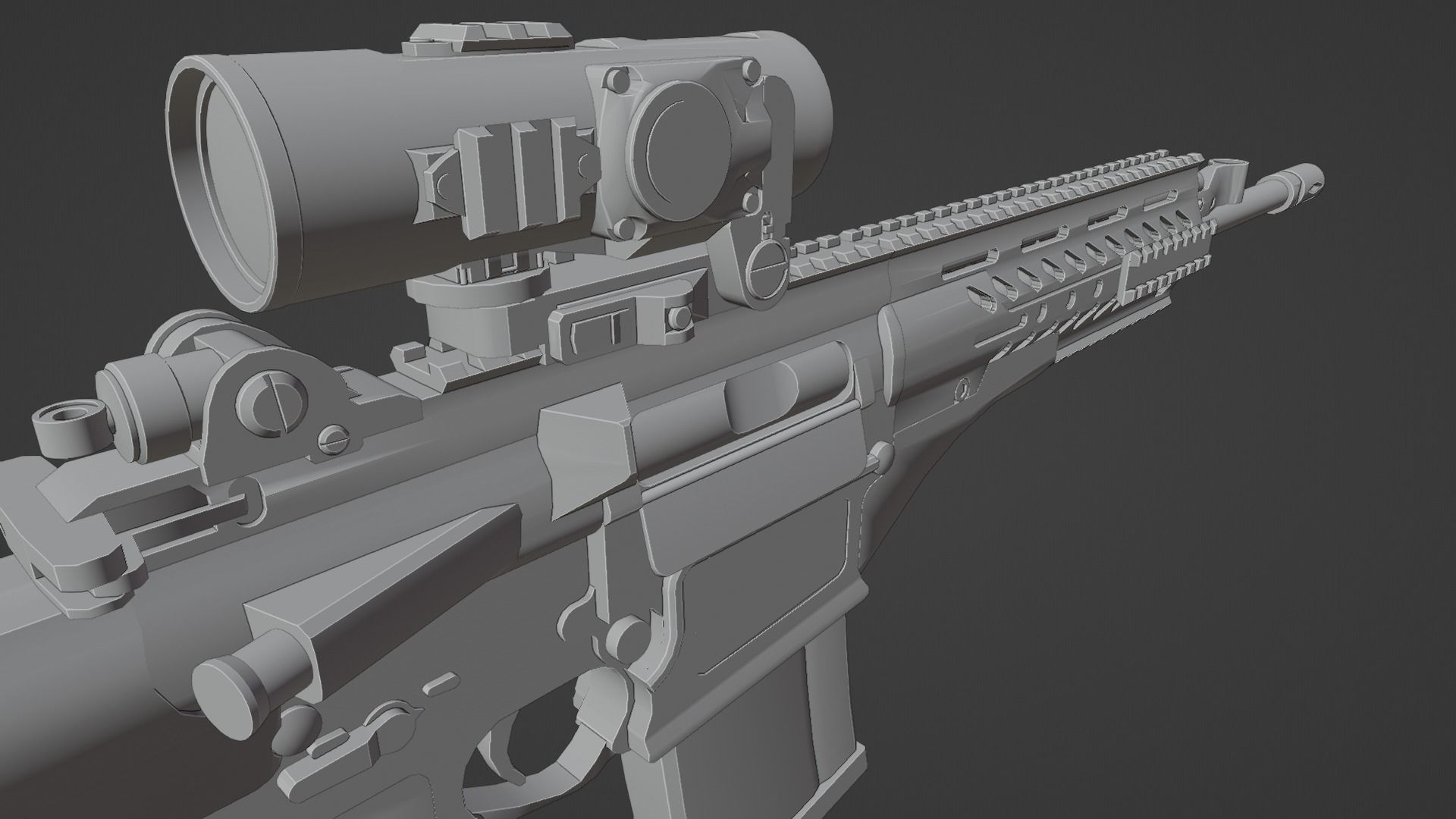 3D model Turkish MKEK MPT Infantry Rifle Pack with ASELSAN A950 VR / AR ...