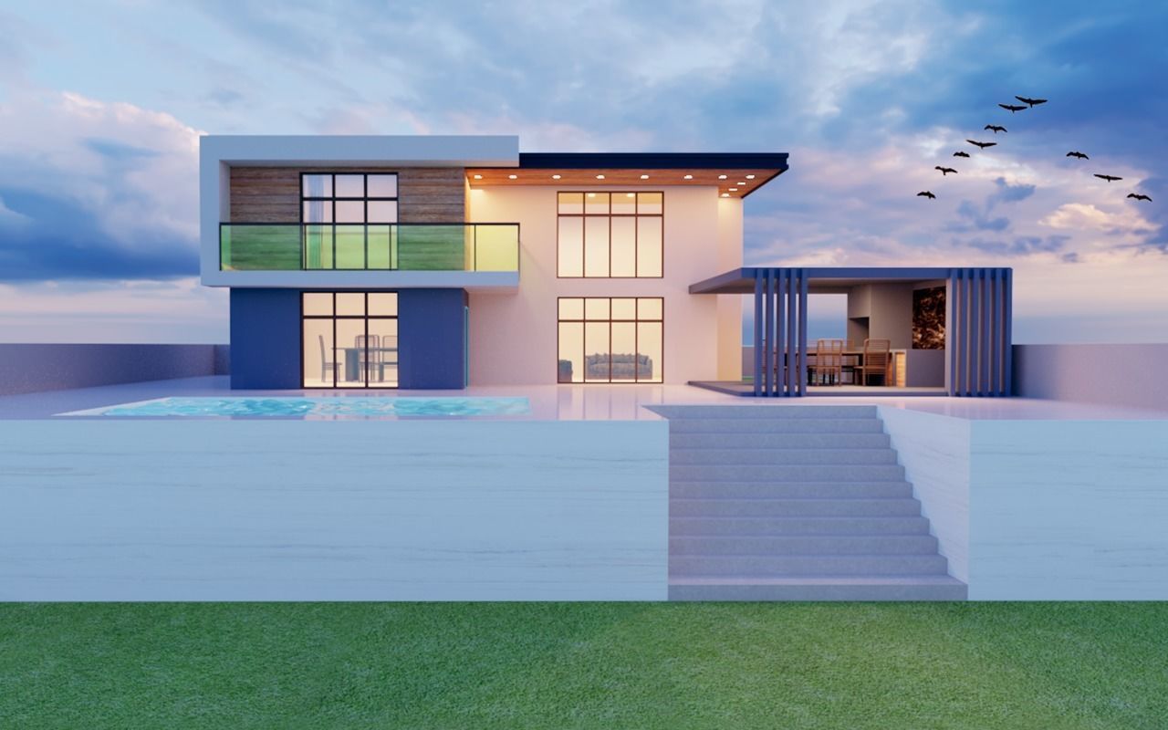 Modern Elevation Design 3D model | CGTrader