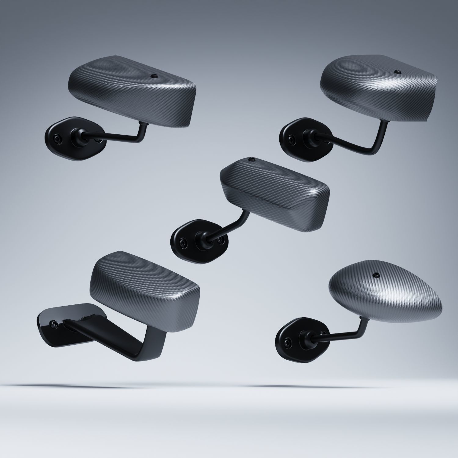 3D model RACING MIRROR PACKAGE VOL 1 VR / AR / low-poly | CGTrader