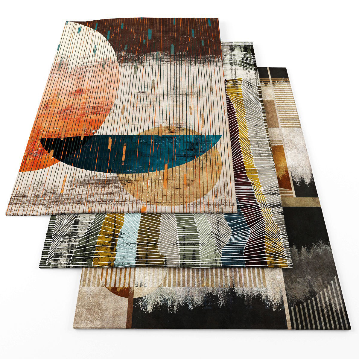 3D model Rugs-1325 modern rugs for living room VR / AR / low-poly ...