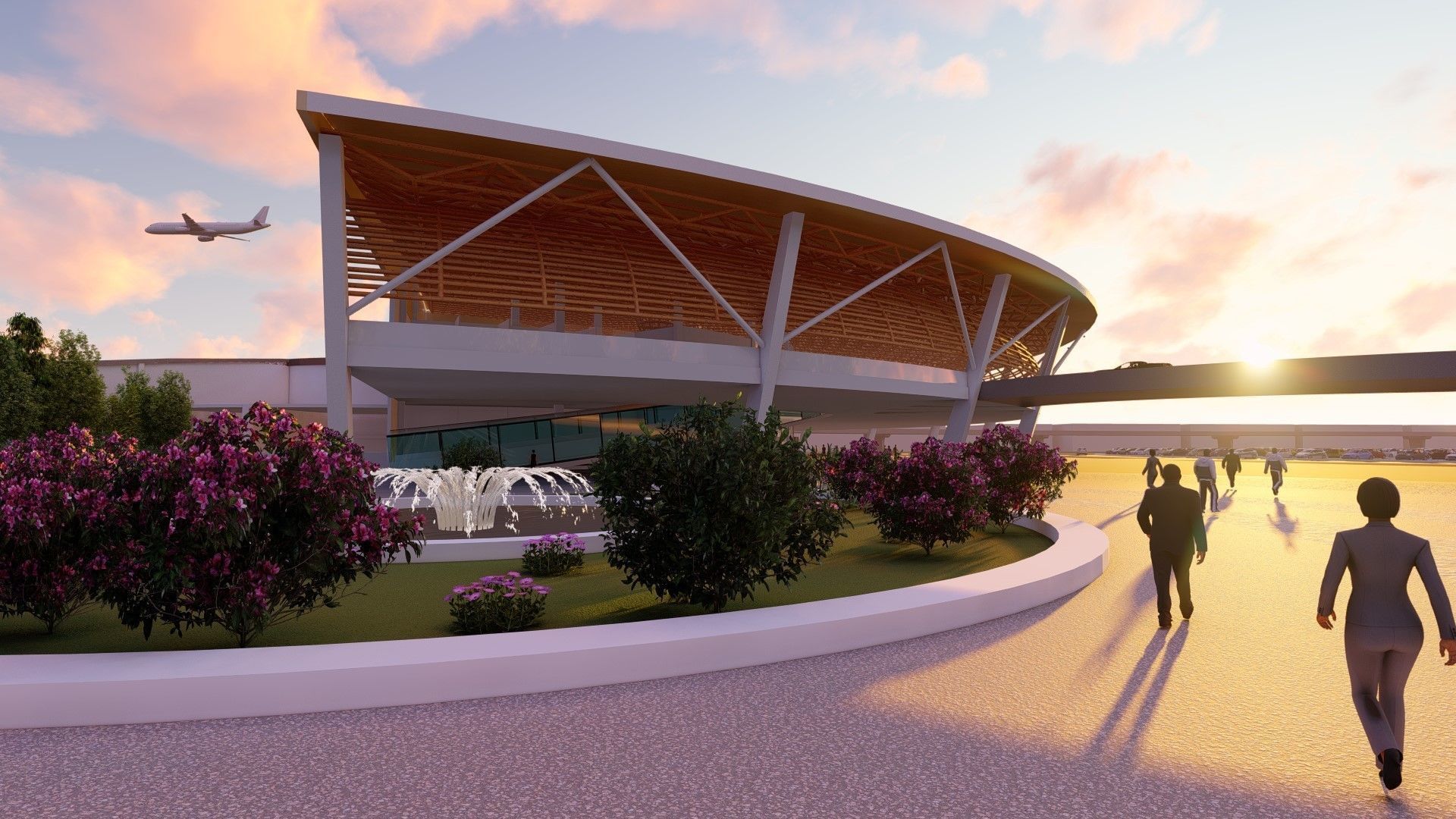 Proposed Hollongi Airport Terminal Design 3d Model Download 3D model ...