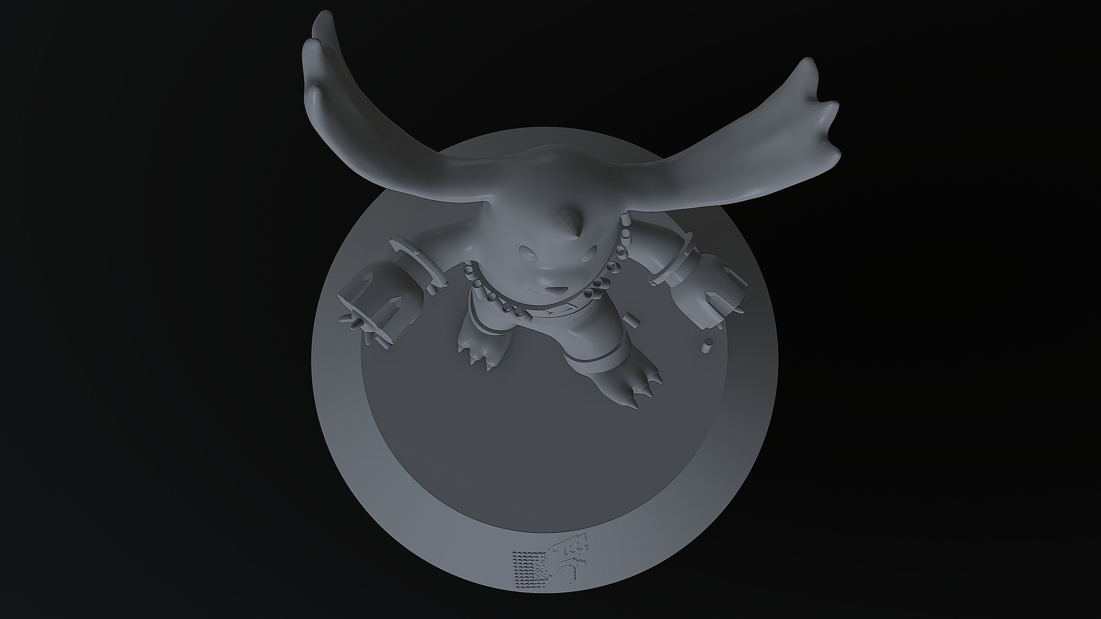 Galgomon Digimon Tamers Fan art 3D model 3D printable | CGTrader