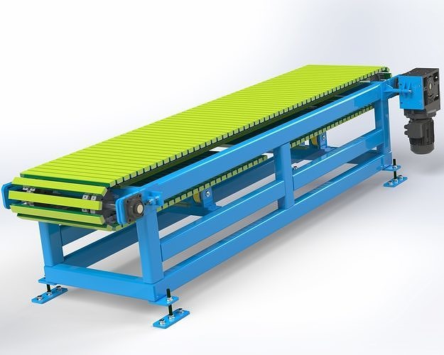 Pallet Conveyor 3D model | CGTrader