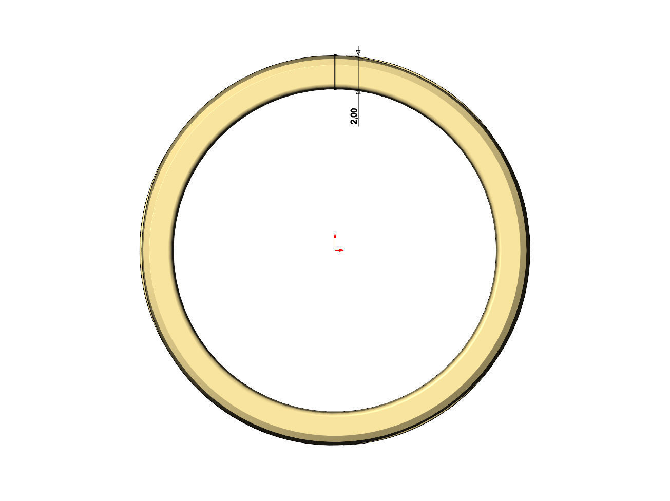 Curved groove fashion cigar band US sizes 6to9 3D model 3D printable ...