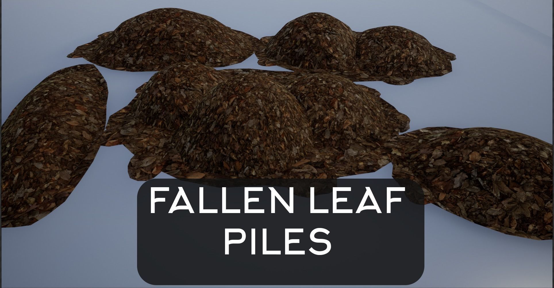3D model Fallen Leaf Piles and Stacks VR / AR / low-poly | CGTrader