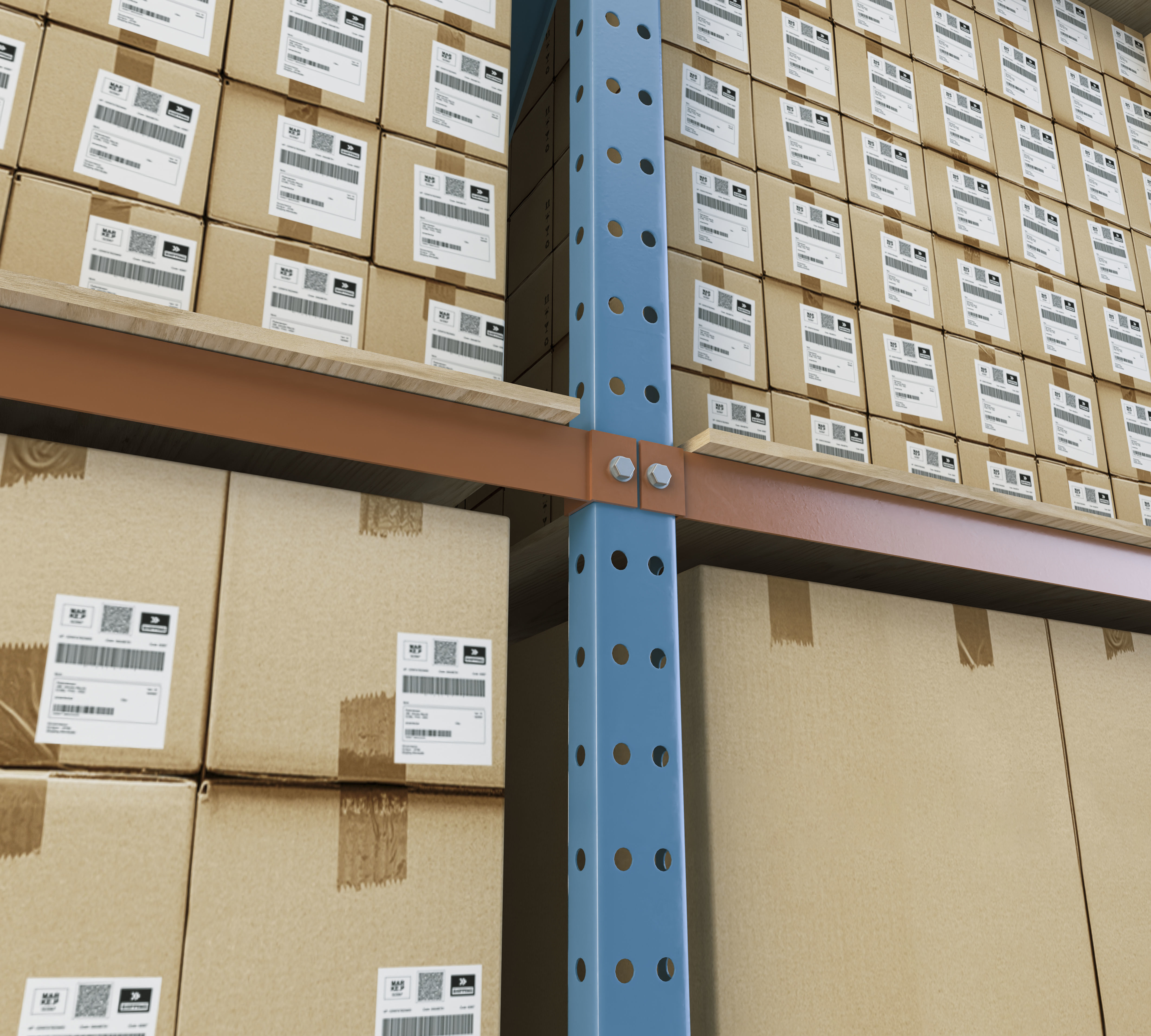 Warehouse Shelf Stack 3D model | CGTrader