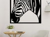 Zebra 2D Wall Art 3D model 3D printable | CGTrader