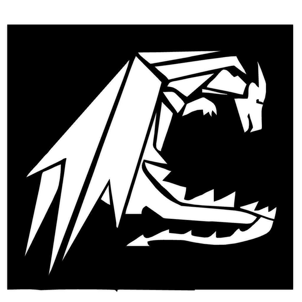 Dragon 2D Pattern Low Poly 3D model 3D printable | CGTrader