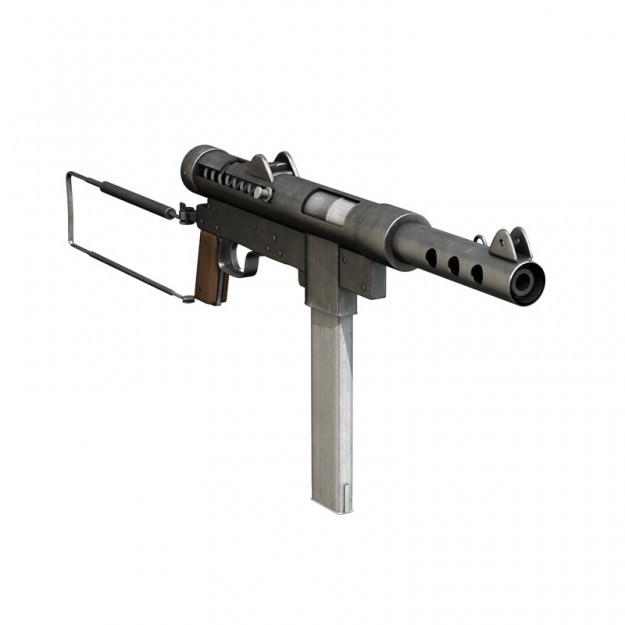 Carl Gustav M45 - Swedish K SMG 3D Model .obj .3ds .c4d .lwo .lw .lws ...