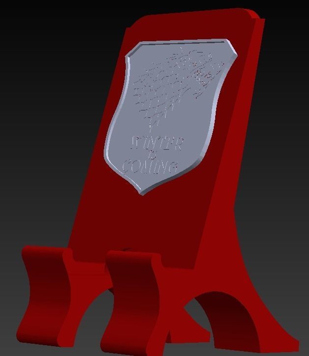 Stark House Phone Holder Game Of Thrones 3D model 3D printable | CGTrader