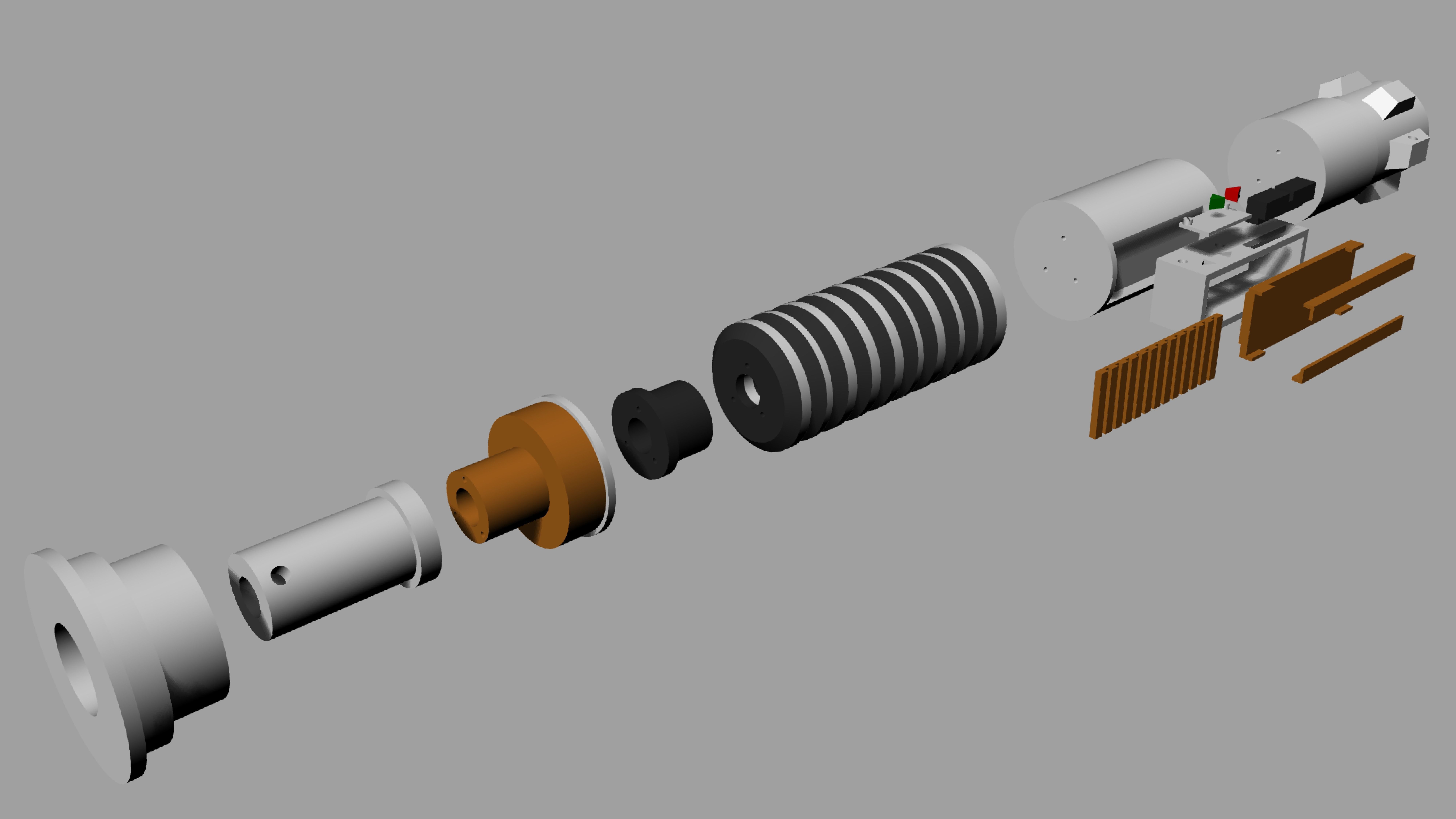 Luke ROTJ Hero Lightsaber 3D model 3D printable | CGTrader