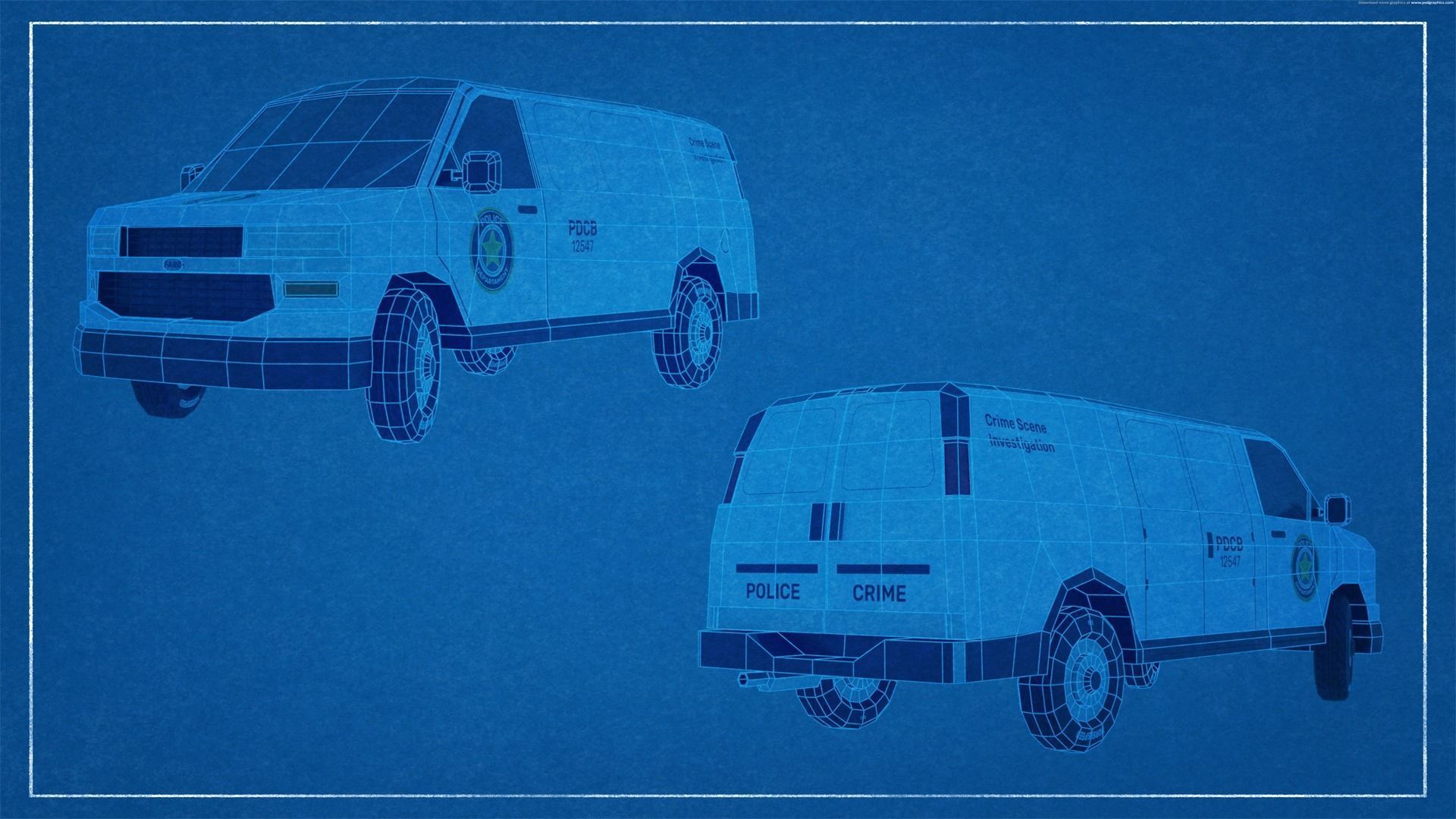 Police Crime Investigation Van Low-poly 3D Model 3D model rigged | CGTrader