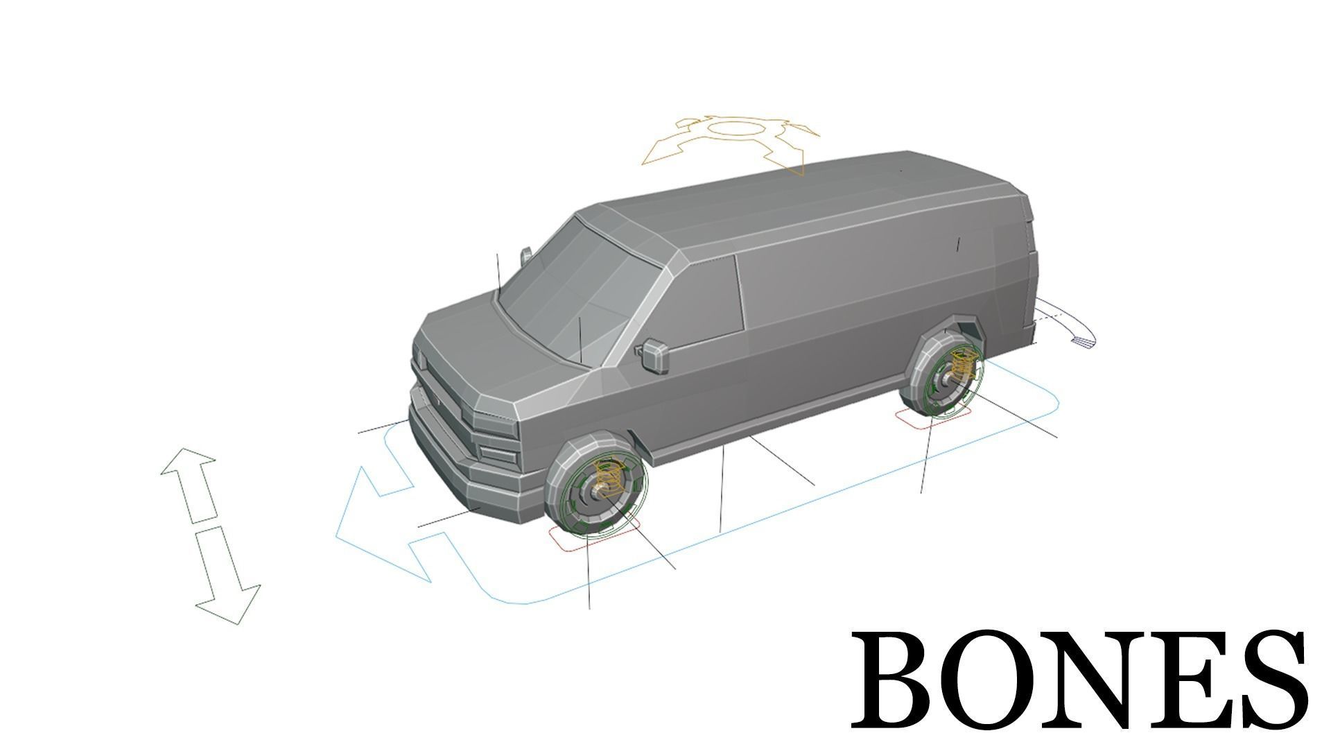 Police Crime Investigation Van Low-poly 3D Model 3D model rigged | CGTrader