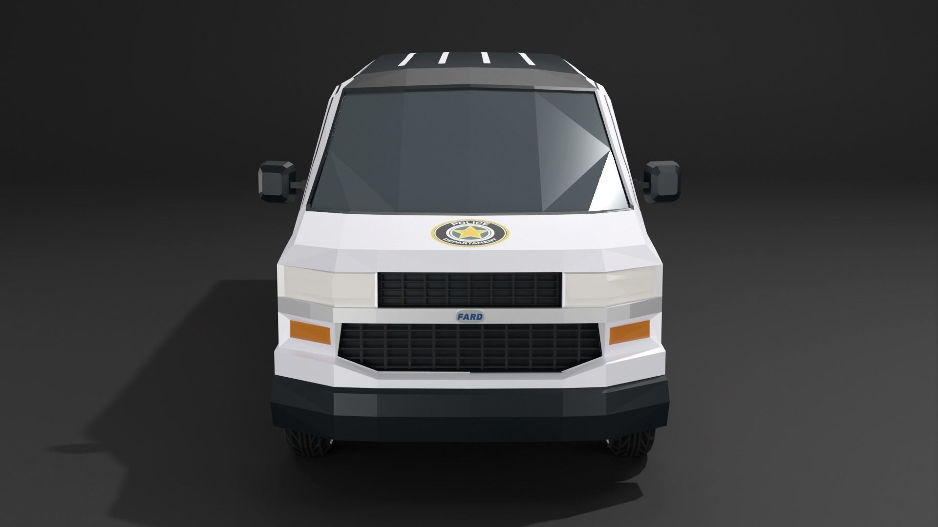 Police Crime Investigation Van Low-poly 3D Model 3D model rigged | CGTrader