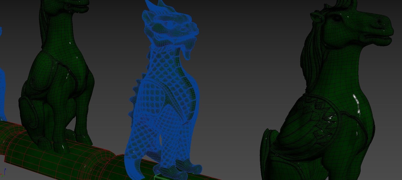Chinese roof ridge beast Chinese style 3D model | CGTrader