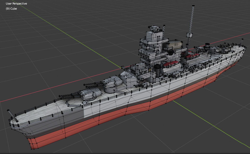 Historical German WW2 battleship 3D model | CGTrader